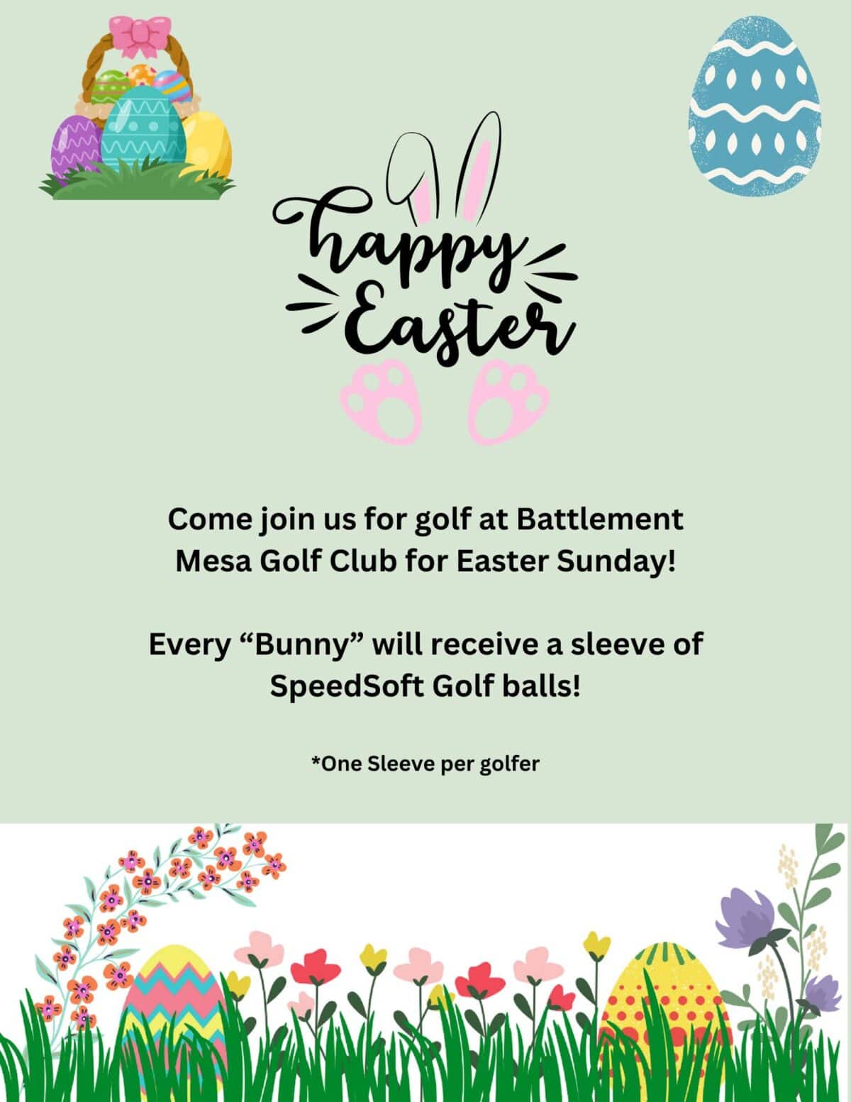 Easter Day Golfing! - Battlement Mesa Golf Course