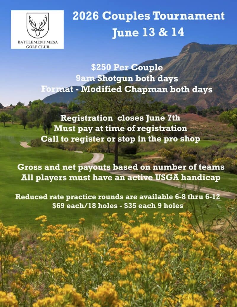 BMGC Couples Tournament - Battlement Mesa Golf Course